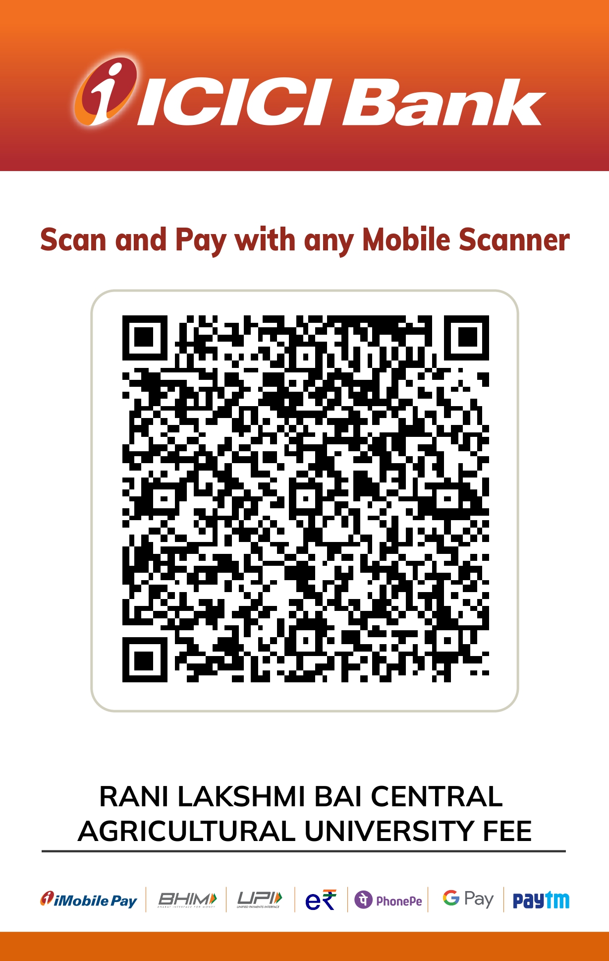 Fee Structure UG - Rani Lakshmi Bai Central Agricultural University, Jhansi